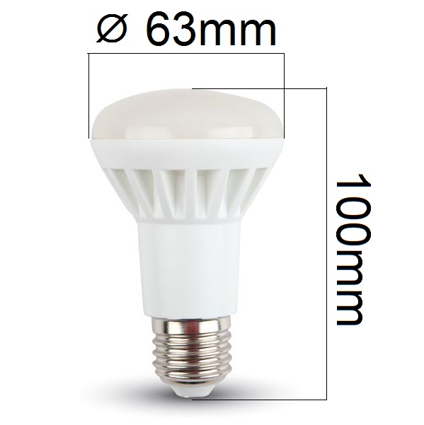 LED žárovka E27 8W 500lm R63 teplá, ekvivalent 60W / LTC-elektro.cz LED žárovka E27 8W 500lm R63 teplá, ekvivalent 60W / LTC-elektro.cz